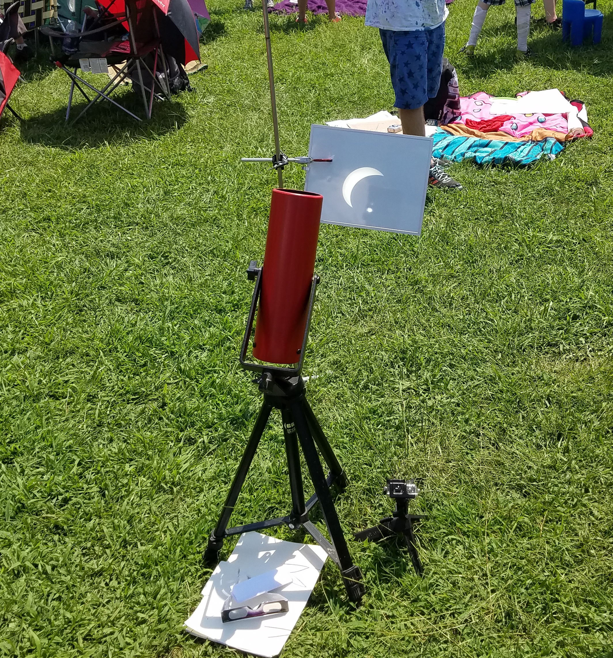 The Great American Eclipse - 2017 at the Georgia Guidestones.
